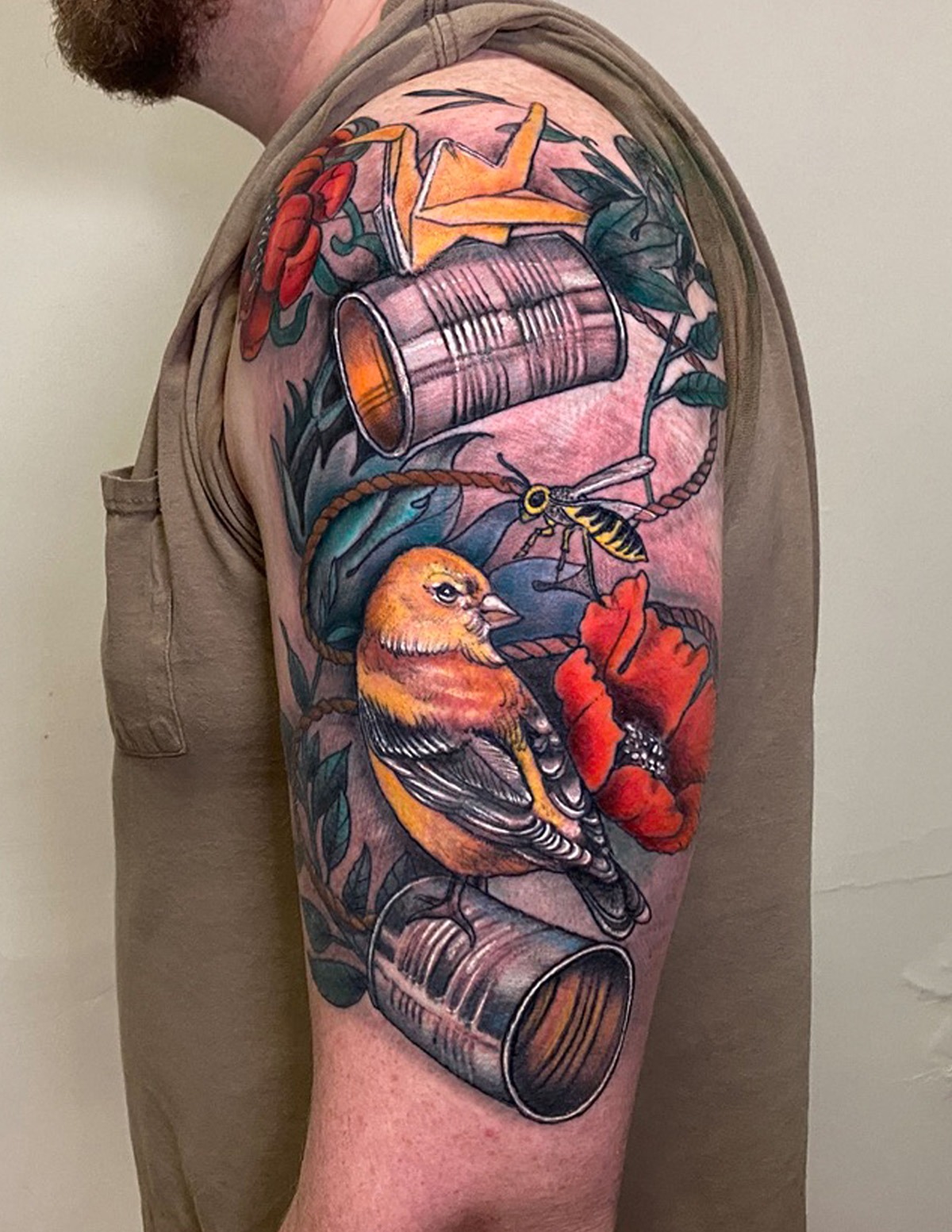 BIRD-TATTOOS | Fine Line | Black and Grey | Portland Maine